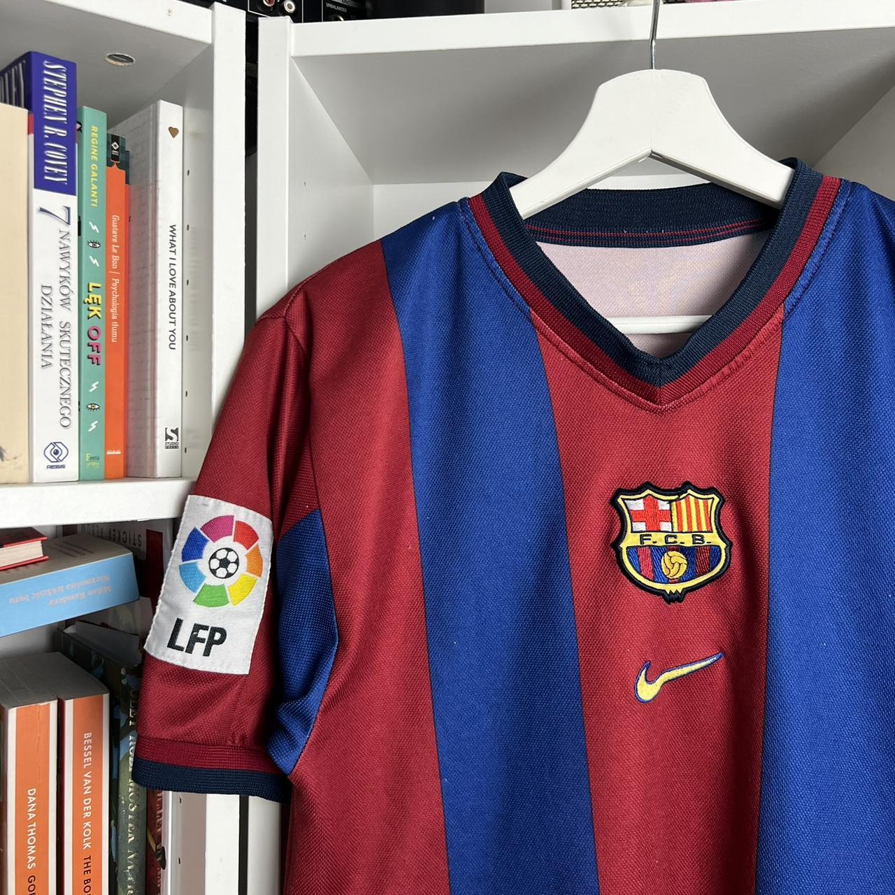 Vintage 90s Nike FC Barcelona 98/99 home kit... - Depop