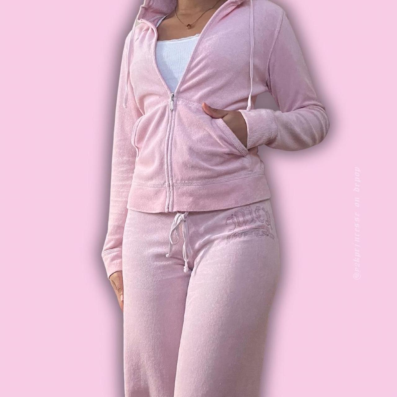 Reserved 🩷 Baby Pink Juicy Couture Tracksuit... - Depop
