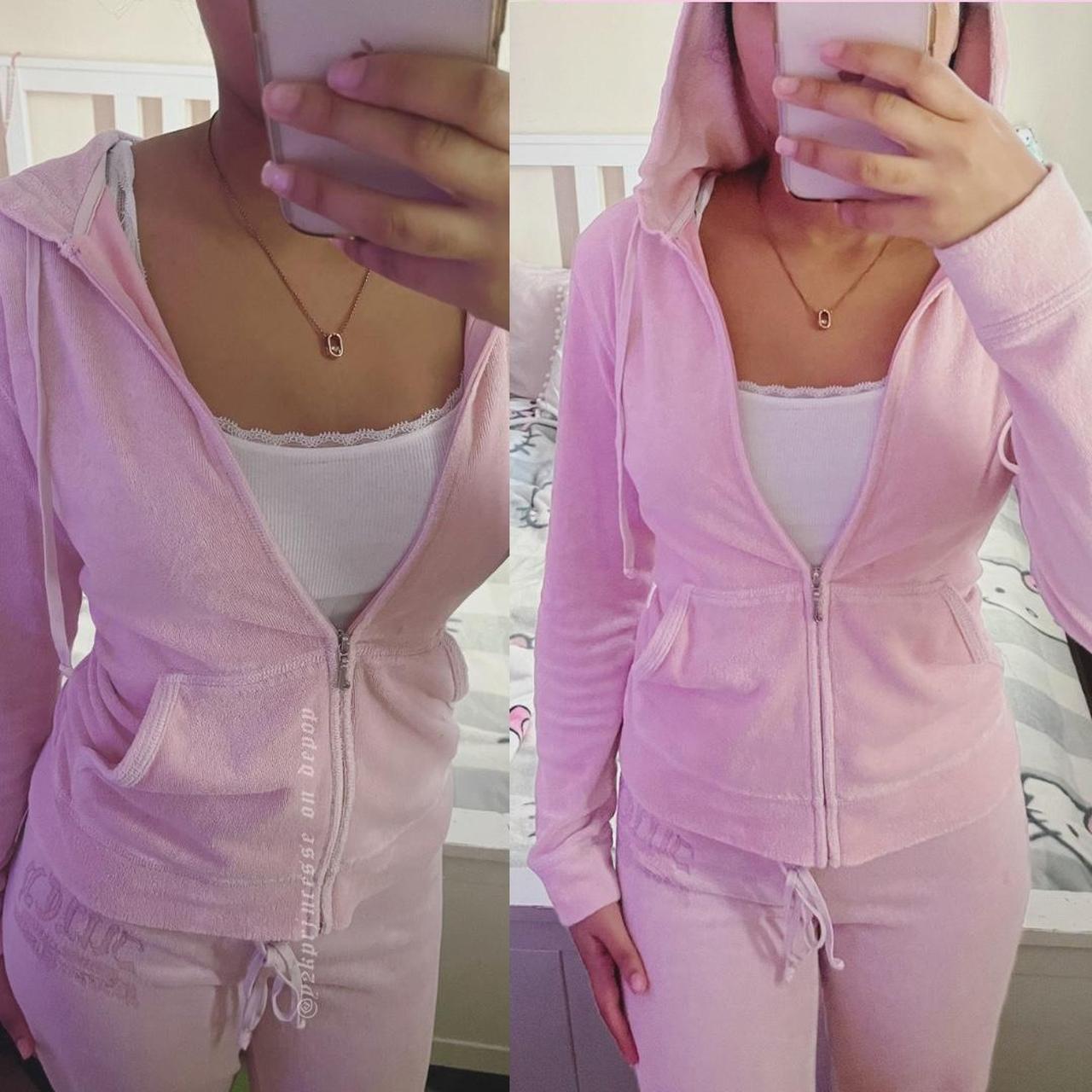 Reserved 🩷 Baby Pink Juicy Couture Tracksuit... - Depop