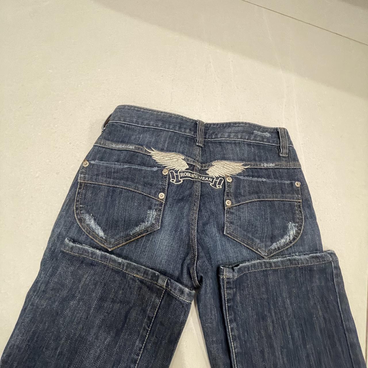 angel wing flared low rise jeans Good condition... | Depop