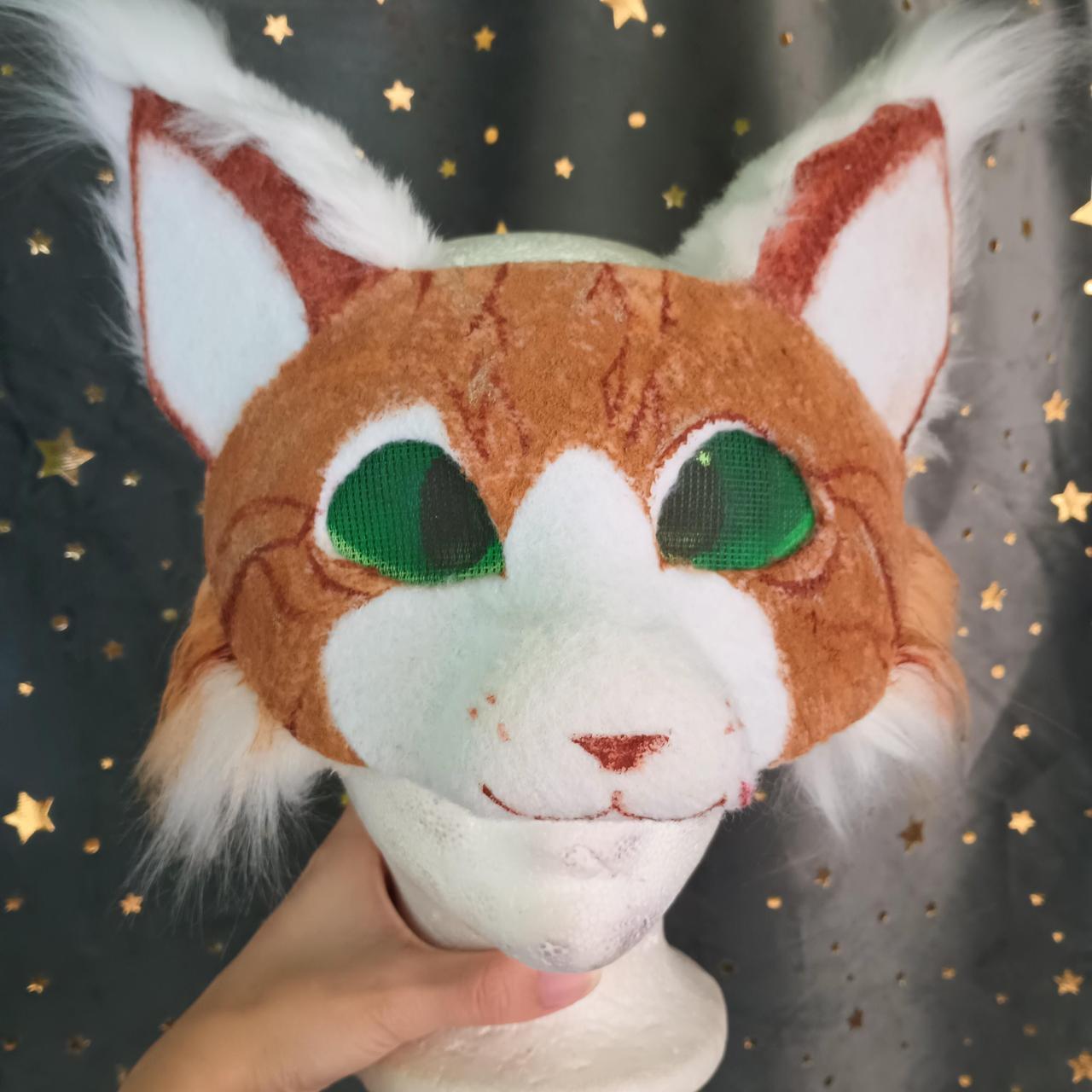 Therian Cat Mask - Norwegian Forest Cat #therian... | Depop