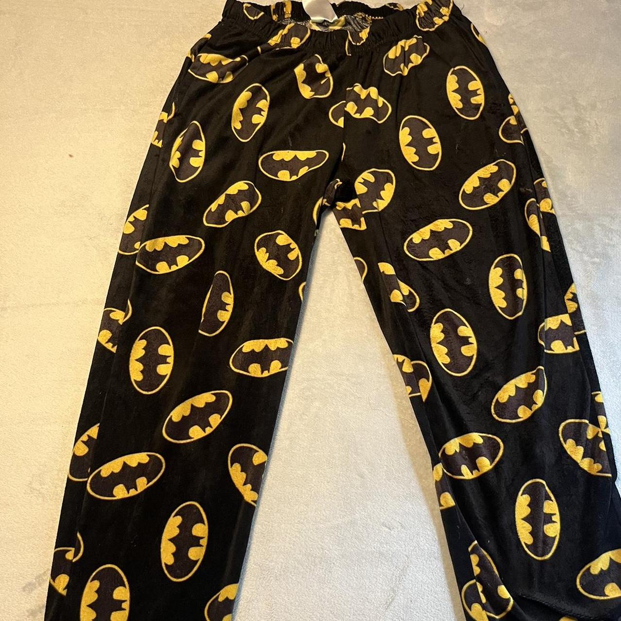 Batman pajama pants🦇 Super stretchy Cute fuzzy and... - Depop