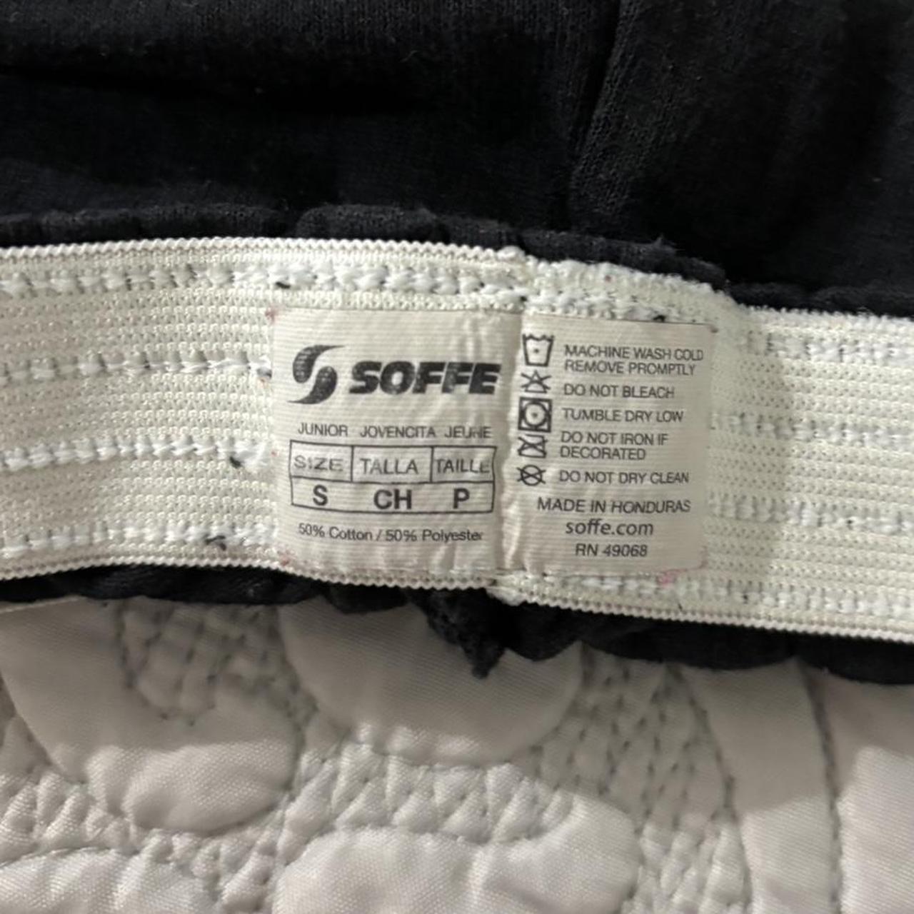 Soffe black and white shorts - Depop