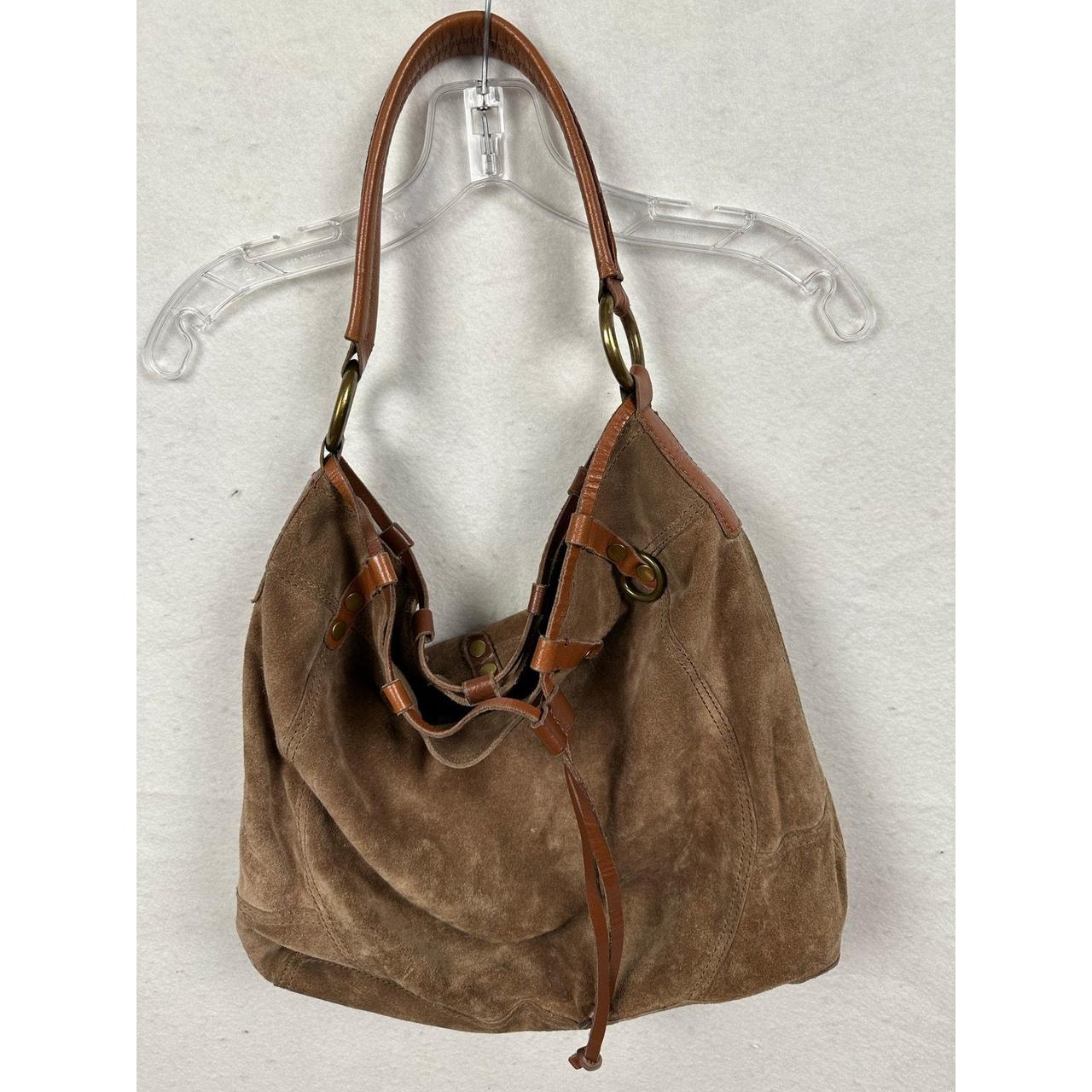 Lucky Brand brown suede handbag medium size. #Boho... | Depop