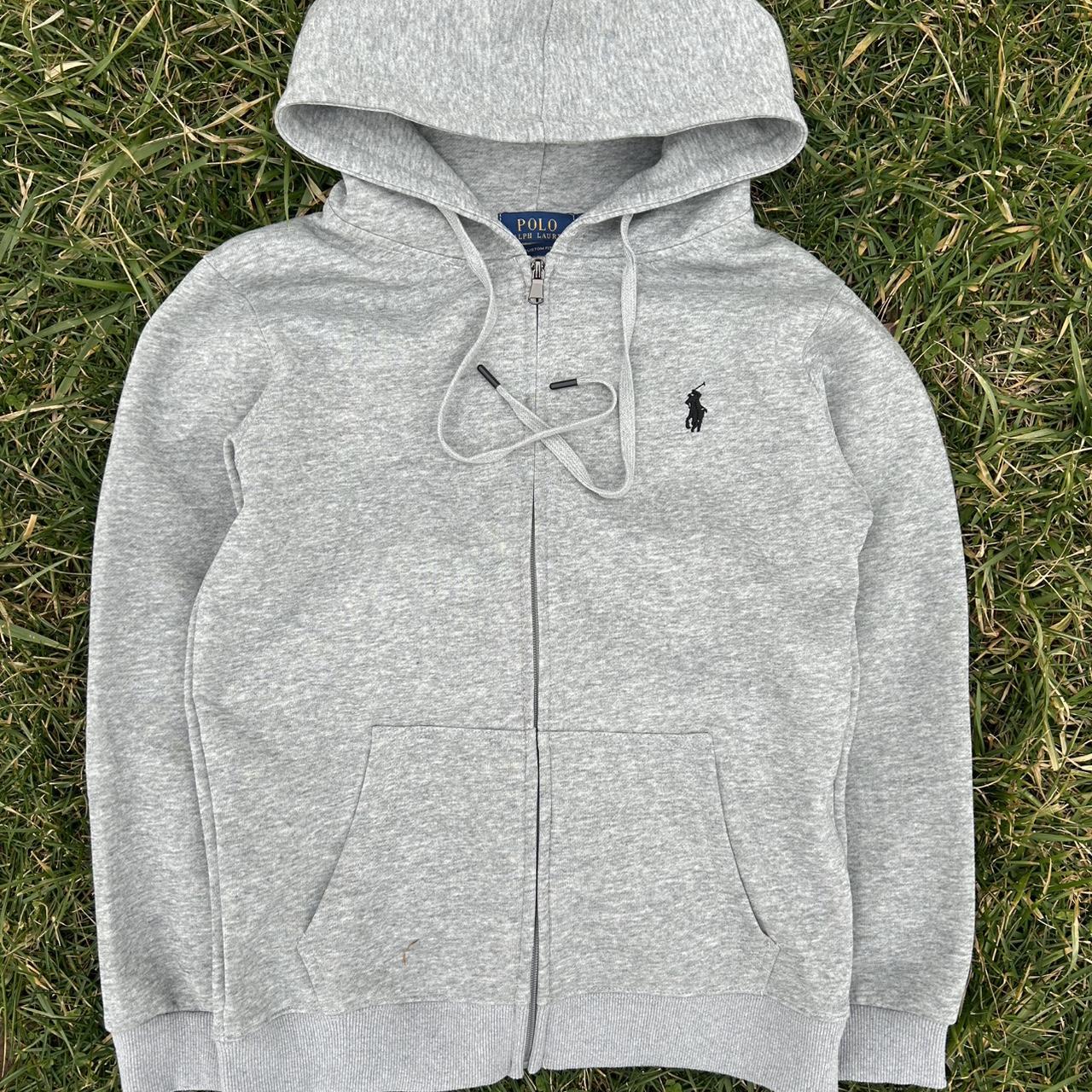 Light Grey POLO Zipup- BRAND NEW! Retail is 138$.... | Depop