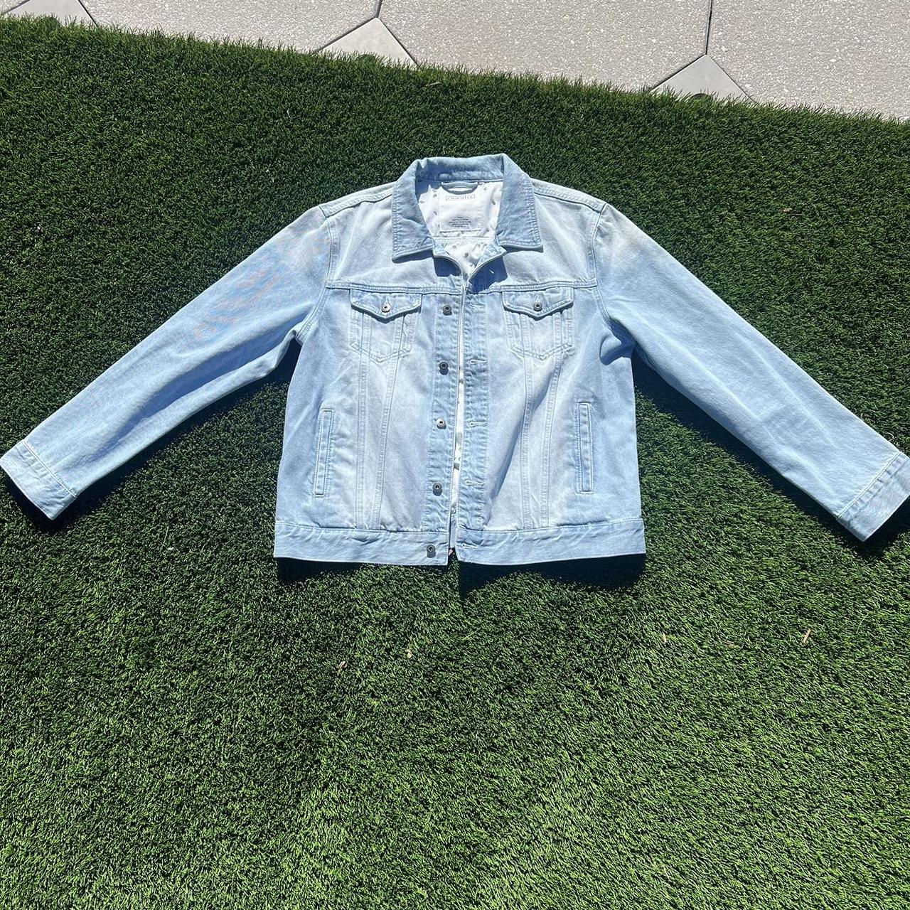 Chipotle Avocado Jean Jacket — Unisex Large Only... | Depop