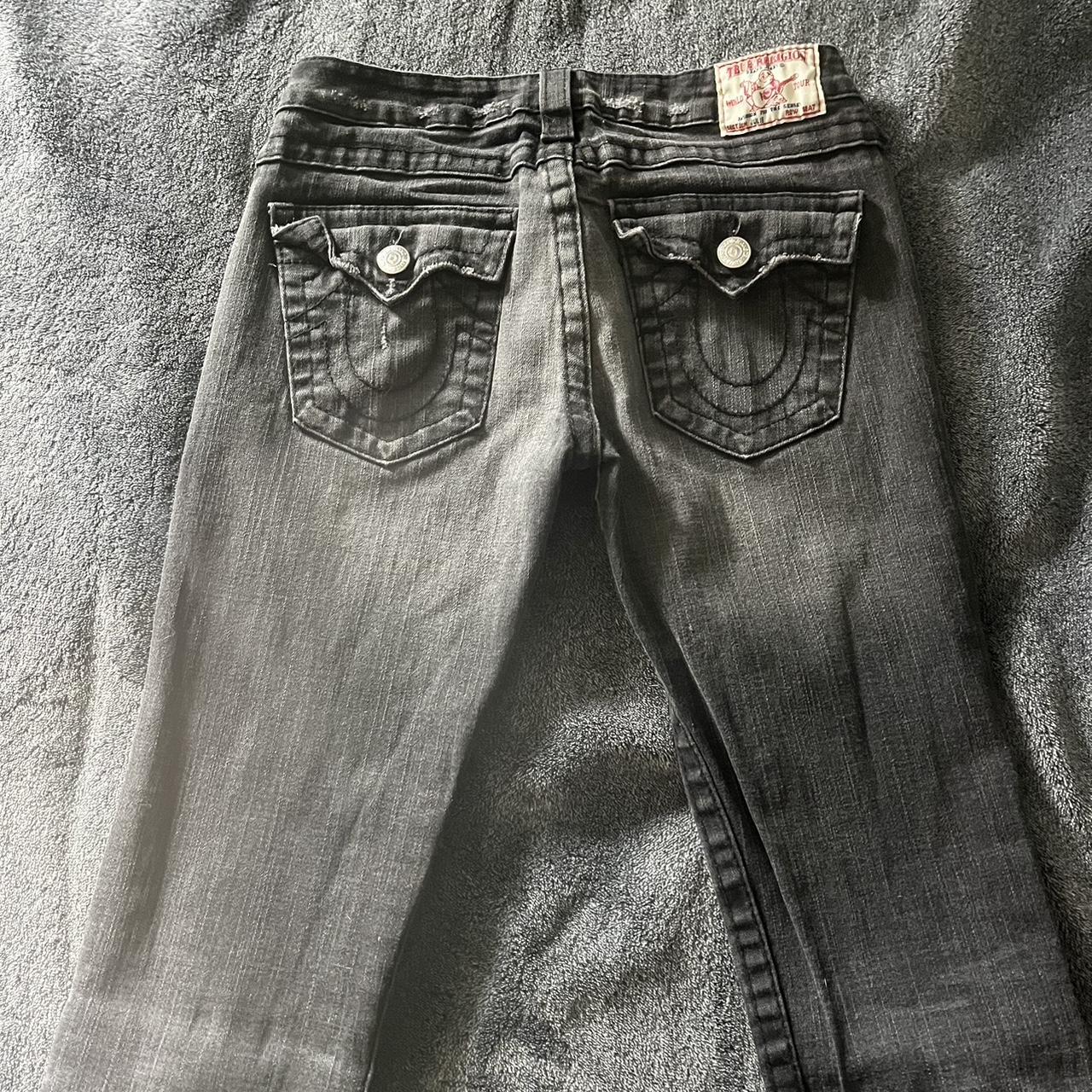 charcoal grey skinny trueys - super comfy and... - Depop