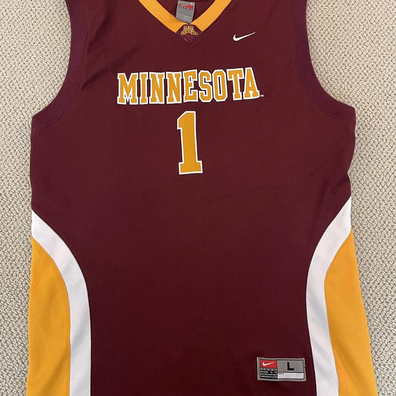 University Of Minnesota Basketball Jersey men’s L... - Depop