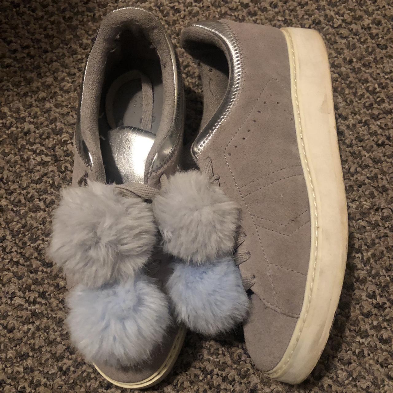 Zara fluff blue trainers. As seen on Tamra... - Depop