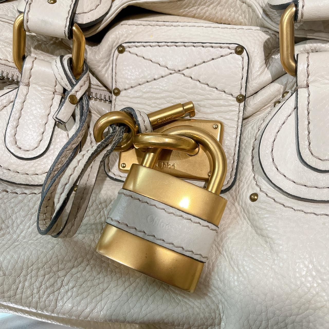 Chloe Paddington Lock Bag Vintage Cream... - Depop