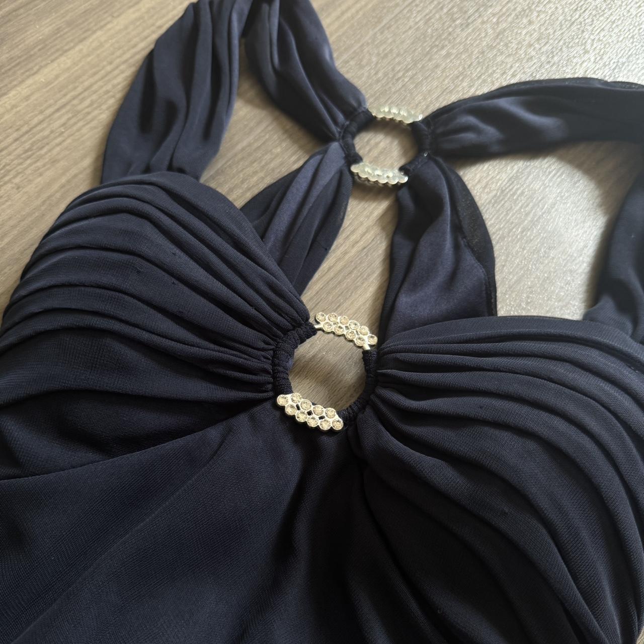 Midnight Glamour Stunning vintage 00s navy prom... - Depop