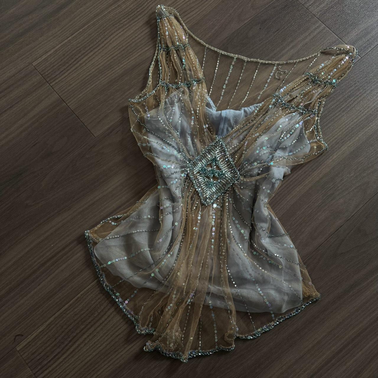🧚🏻 the prettiest blue fairy top with embroidery and... | Depop