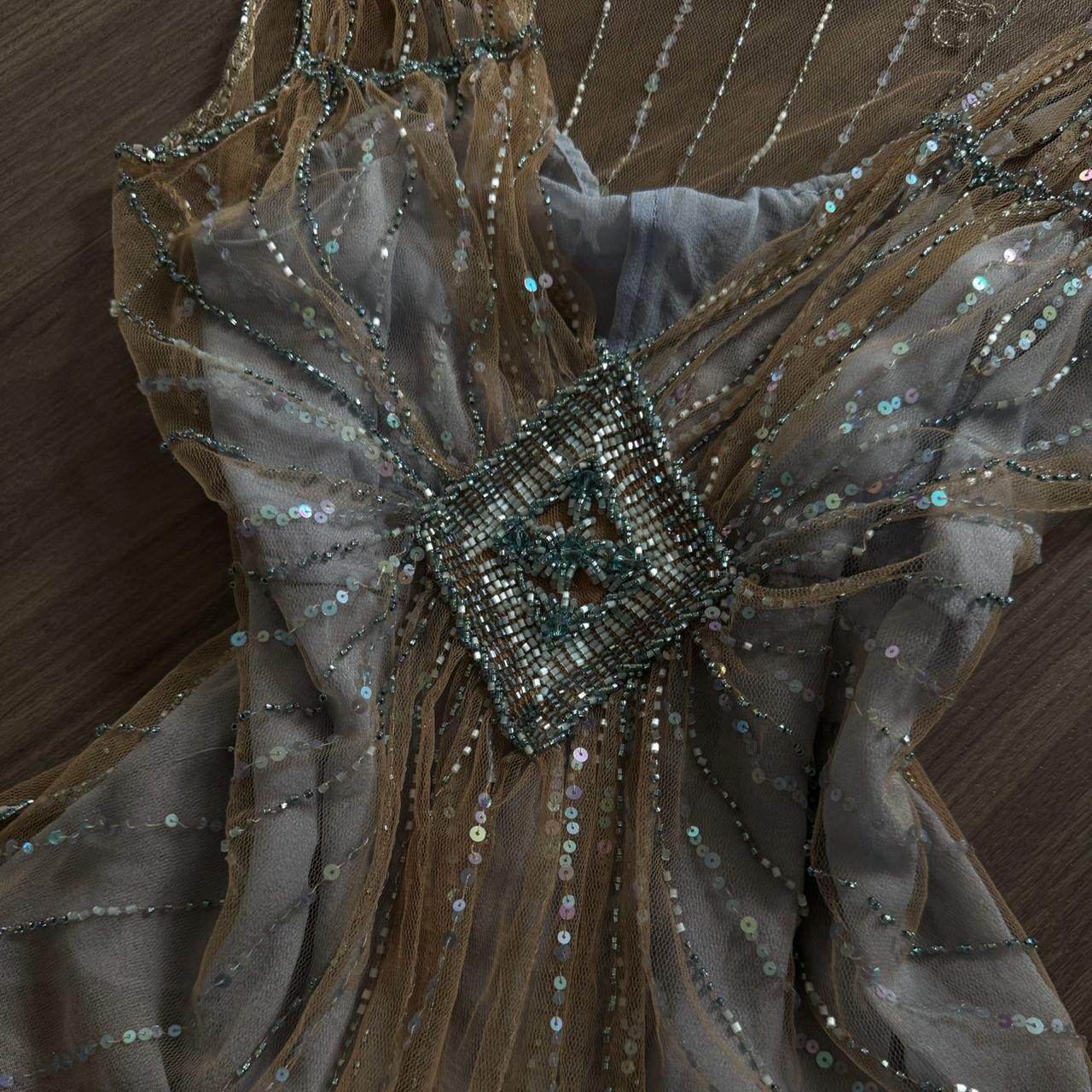 🧚🏻 the prettiest blue fairy top with embroidery and... | Depop