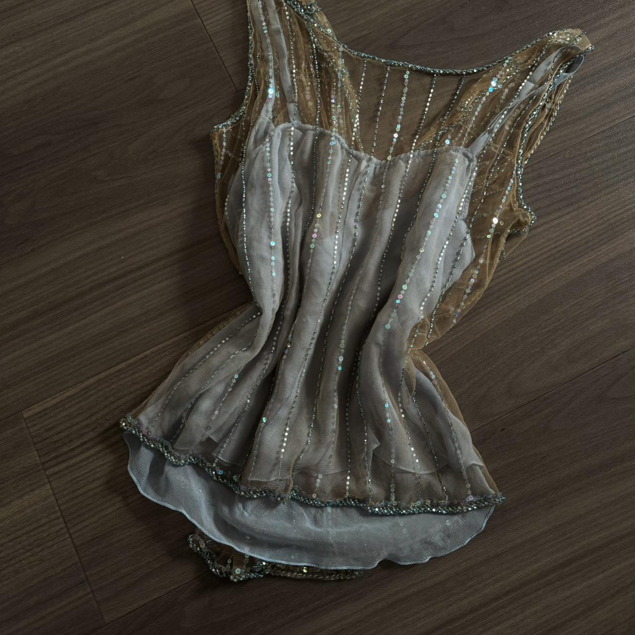 🧚🏻 the prettiest blue fairy top with embroidery and... | Depop