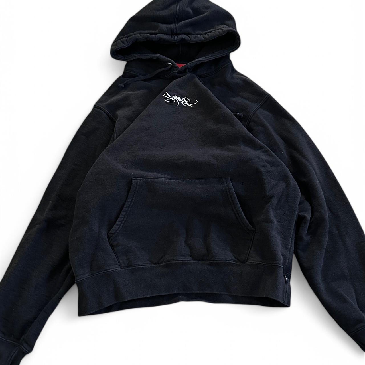 Supreme Hoodie | Black Heavyweight Supreme Hoodie |... | Depop