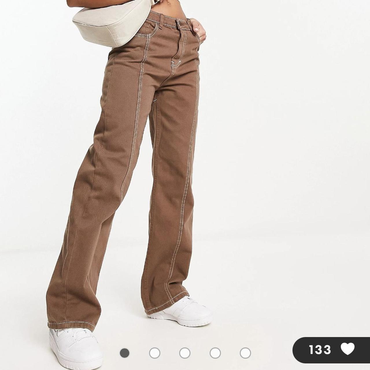 Light brown jeans by Don’t Think Twice, size 16,... - Depop