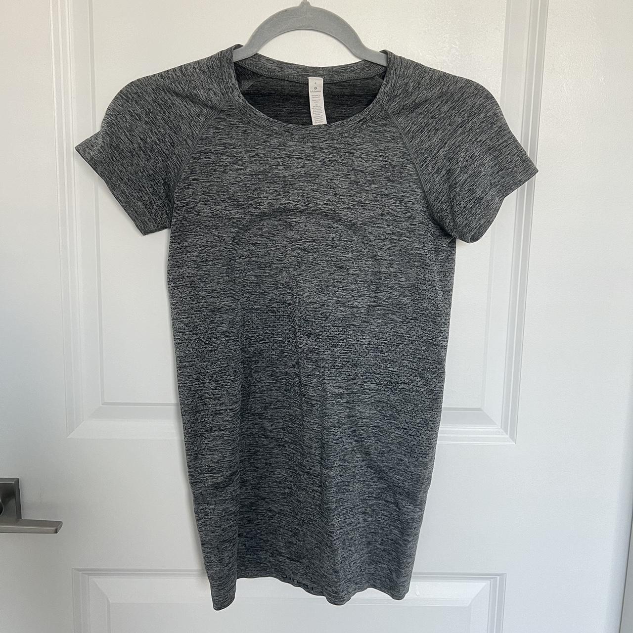 Dark Grey Lululemon Swiftly Tech Short Sleeve Shirt... - Depop