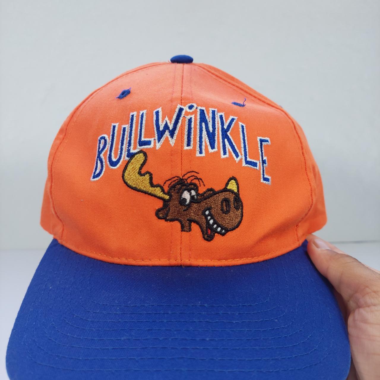 Vintage Annco Rocky and Bullwinkle Snapback... - Depop