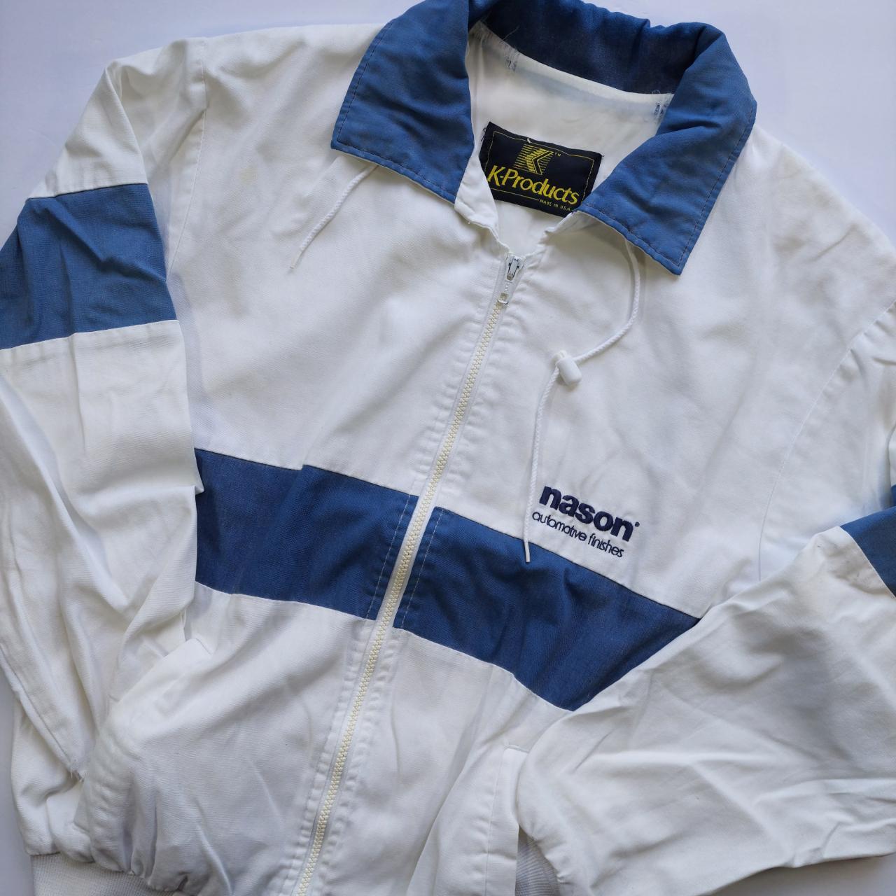 90's K-Products Nason Automotive Finishes Zip Up... - Depop