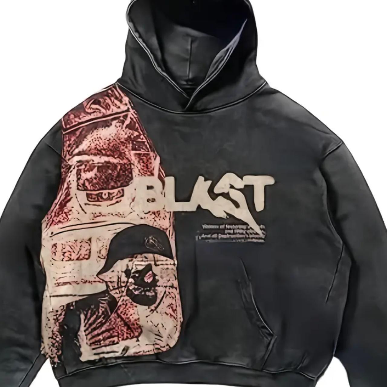 Blast streetwear hoodie - Depop
