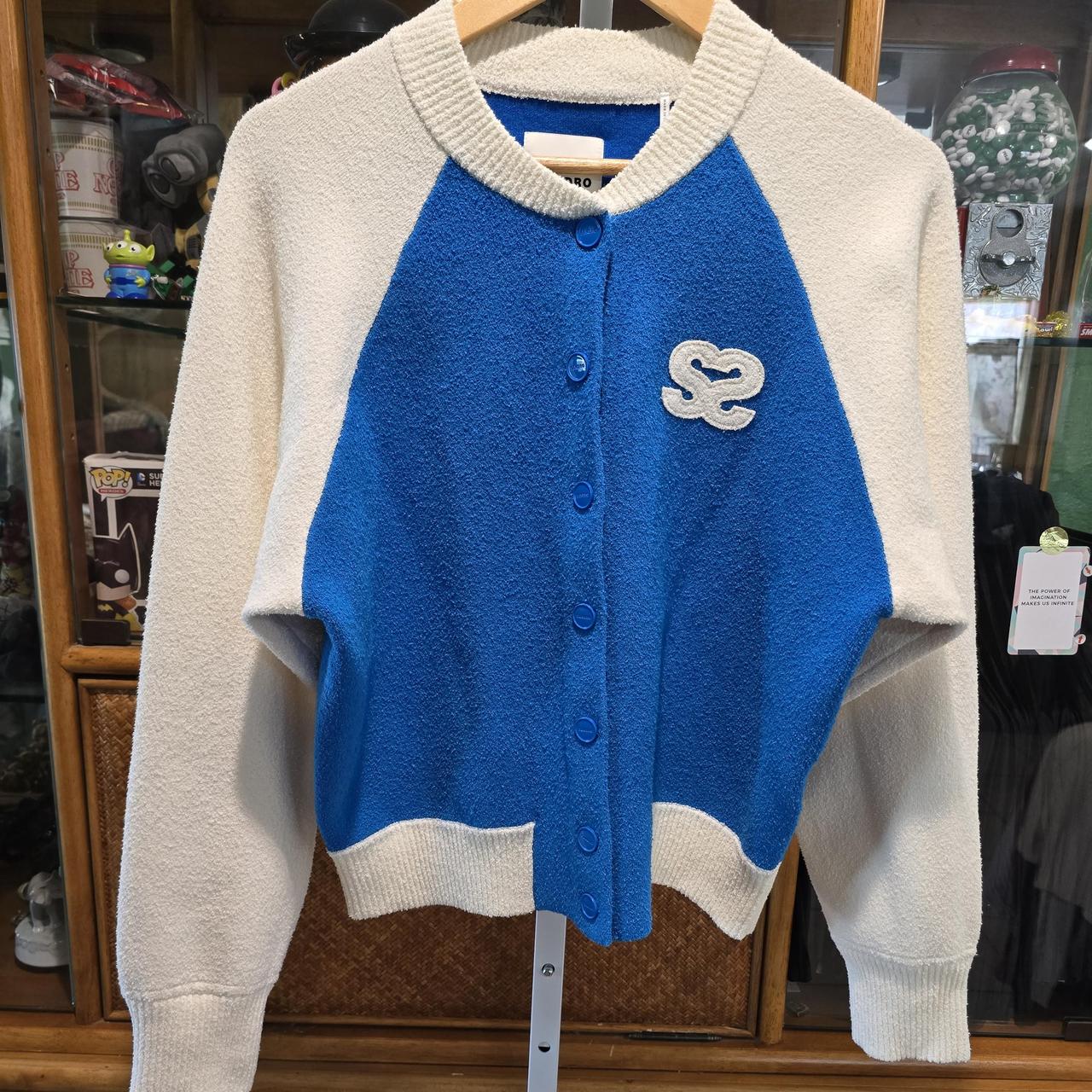 SANDRO BOLZANO VARSITY JACKET LONG RAGLAN... | Depop