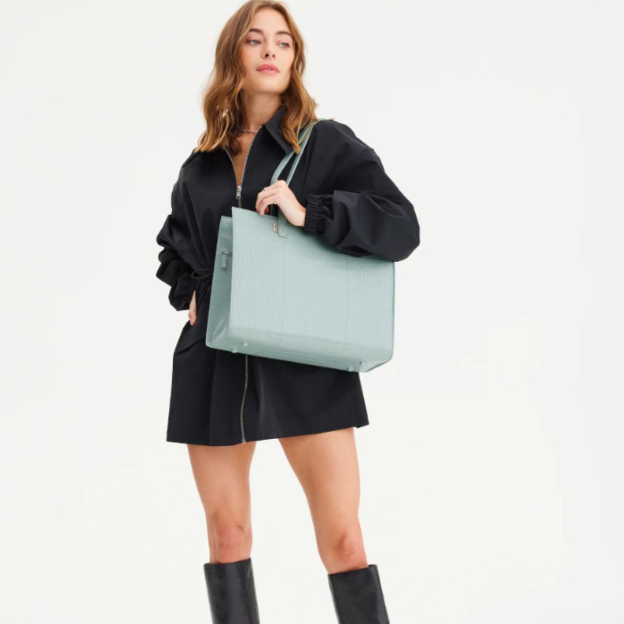 BEIS - NWT "The Work Tote" Bag - Slate Blue/Grey... - Depop