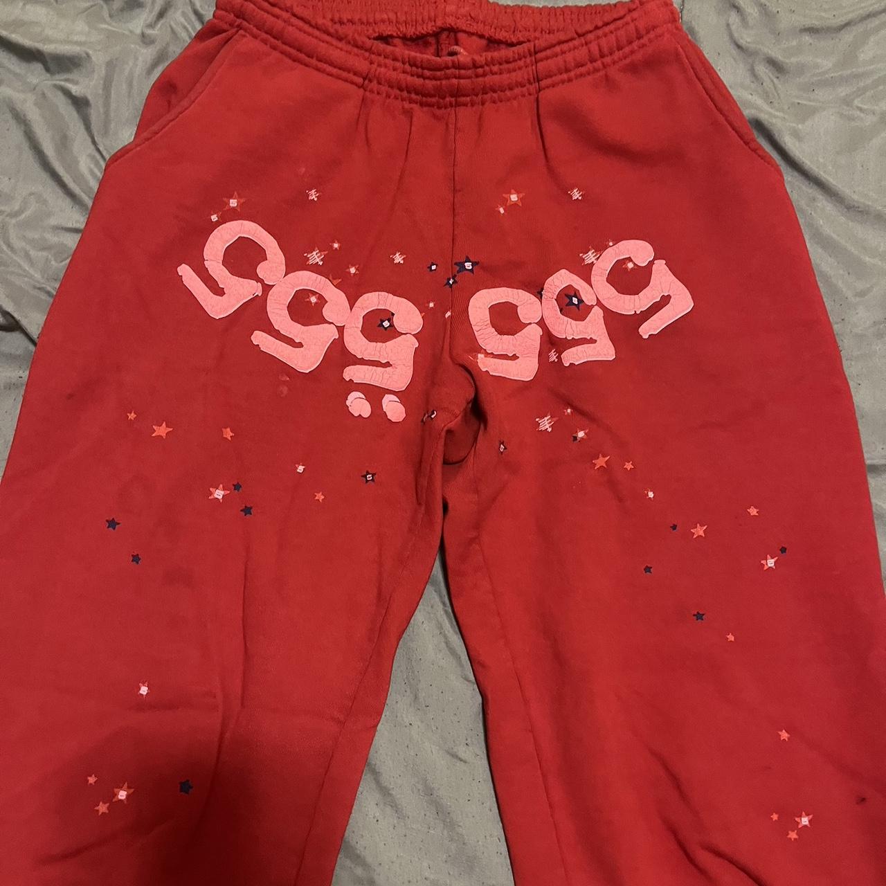 Sp5der pants size small worn a couple of times in... - Depop