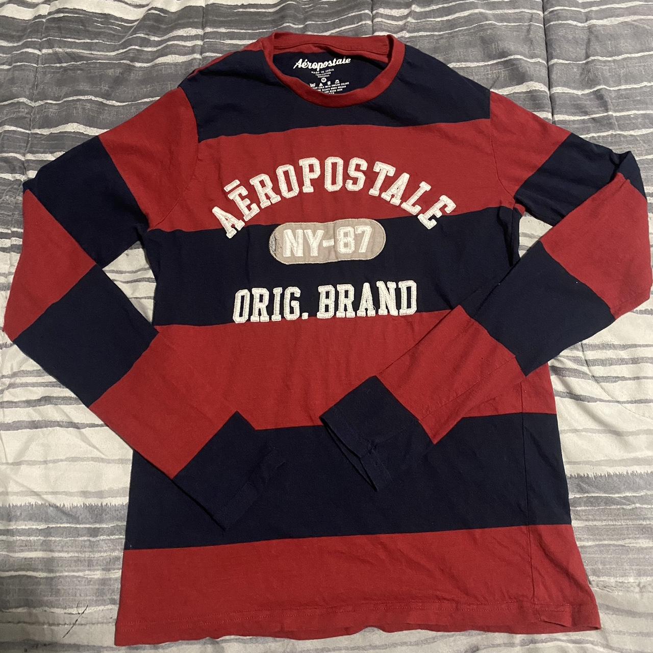 Aeropostale striped long sleeve preppy collegiate... - Depop