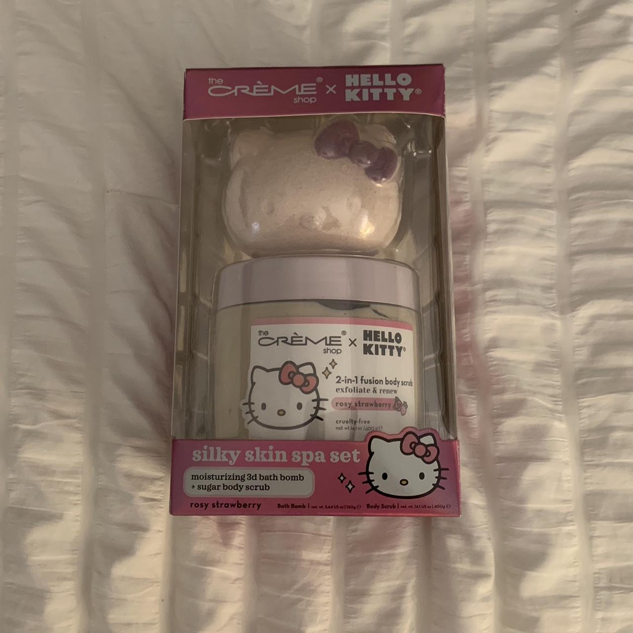 hello kitty spa set, comes with body scrub and bath... - Depop