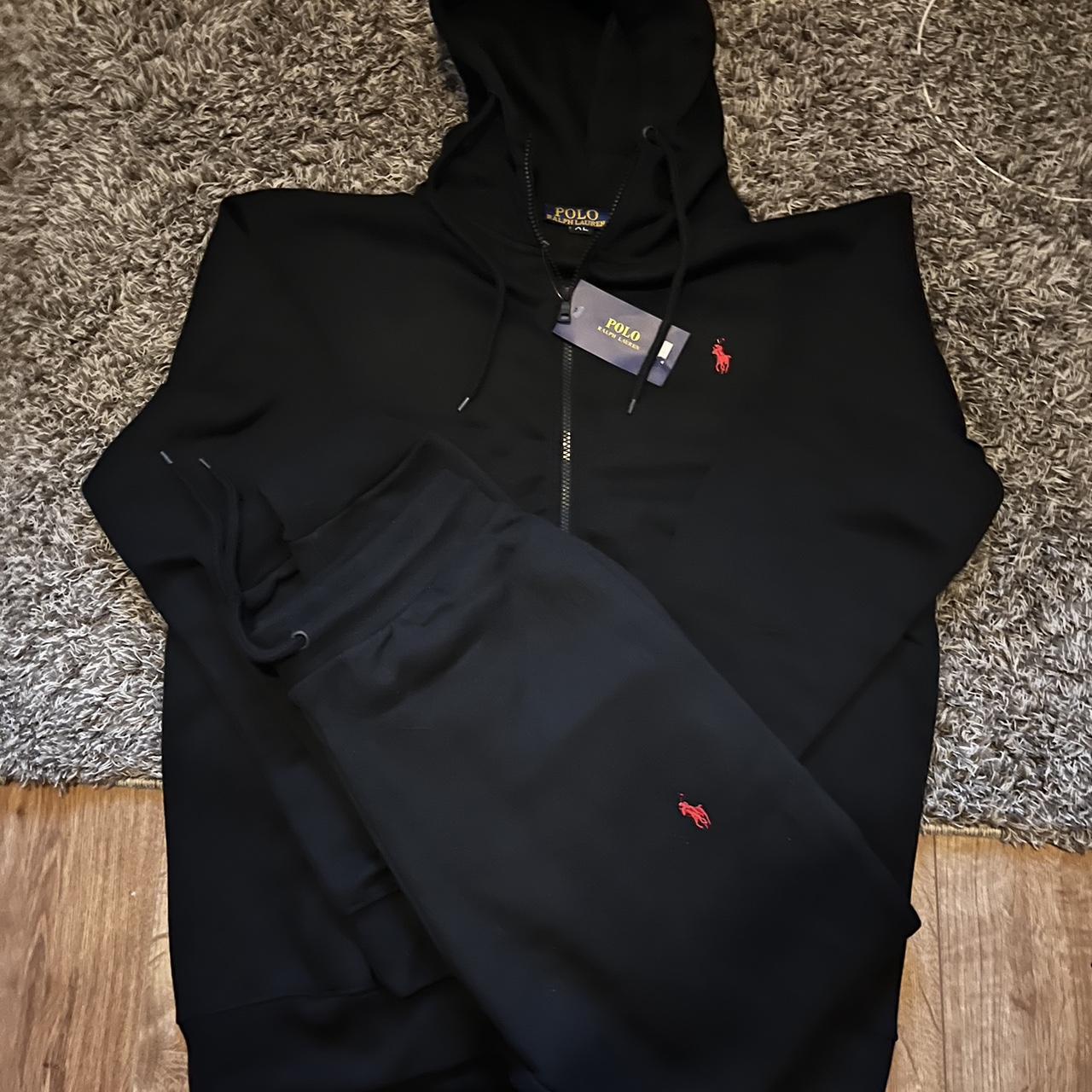 black ralph lauren tracksuit - Depop
