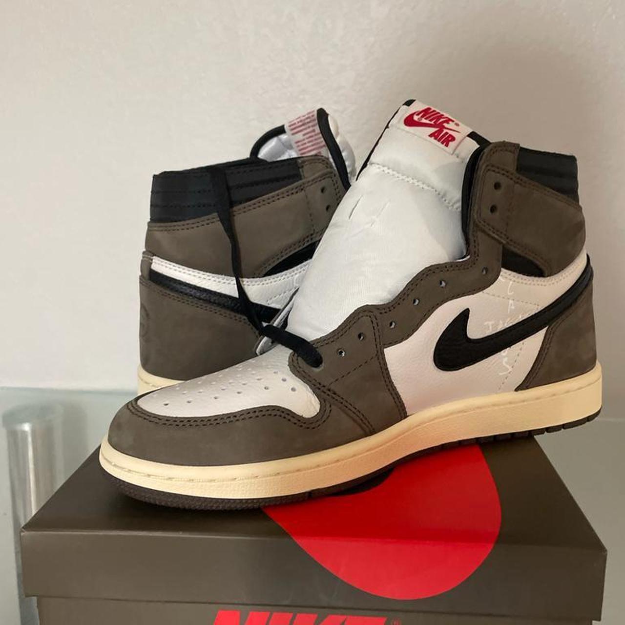 Brand new Travis Scott Jordan ones. Willing to sell... - Depop