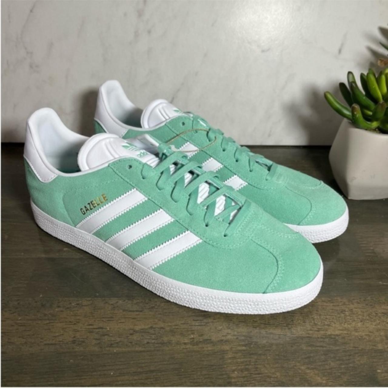 adidas Gazelle Mint Shoes Women Sneakers Women Size... - Depop