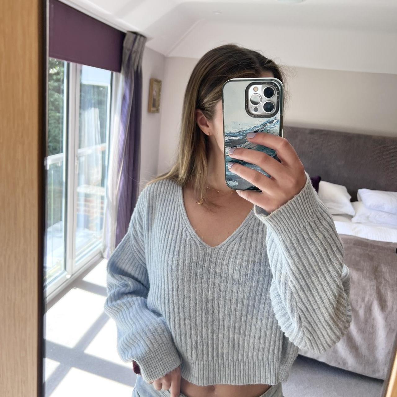 New look ice blue sweater/ jumper In perfect... - Depop