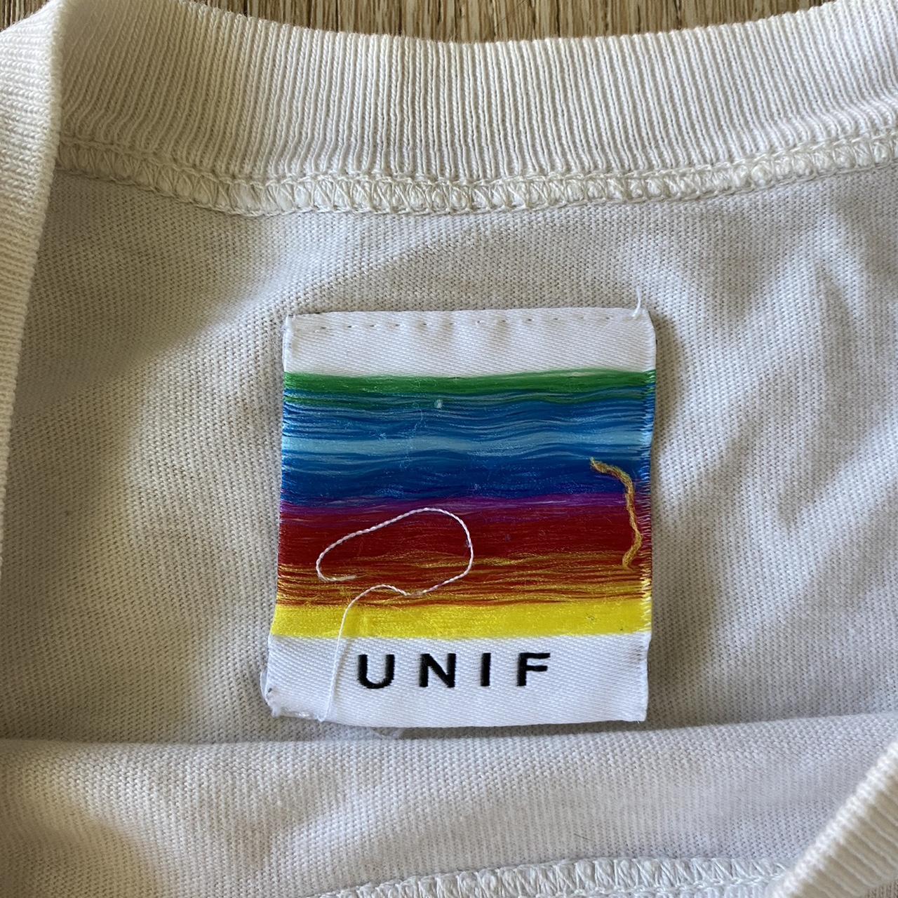 UNIF Hardcore happiness cropped baby tee so cutie!!! - Depop