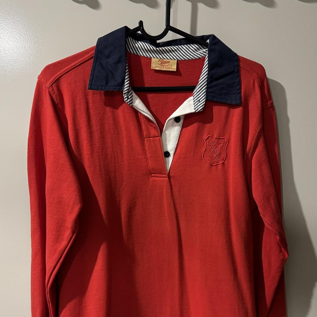RM Williams red rugby jumper - Depop