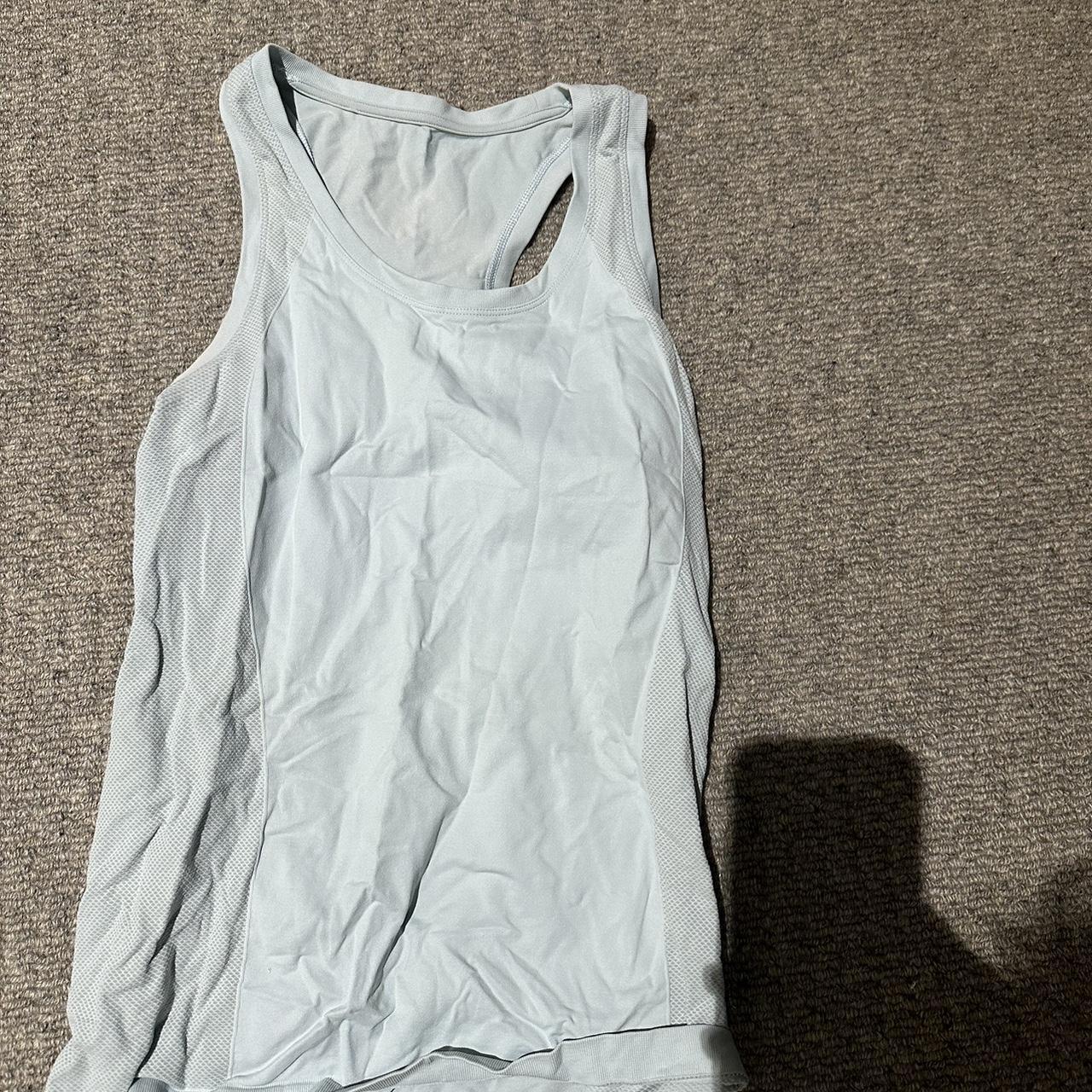 Sweaty Betty pale blue gym top Matching leggings on... - Depop