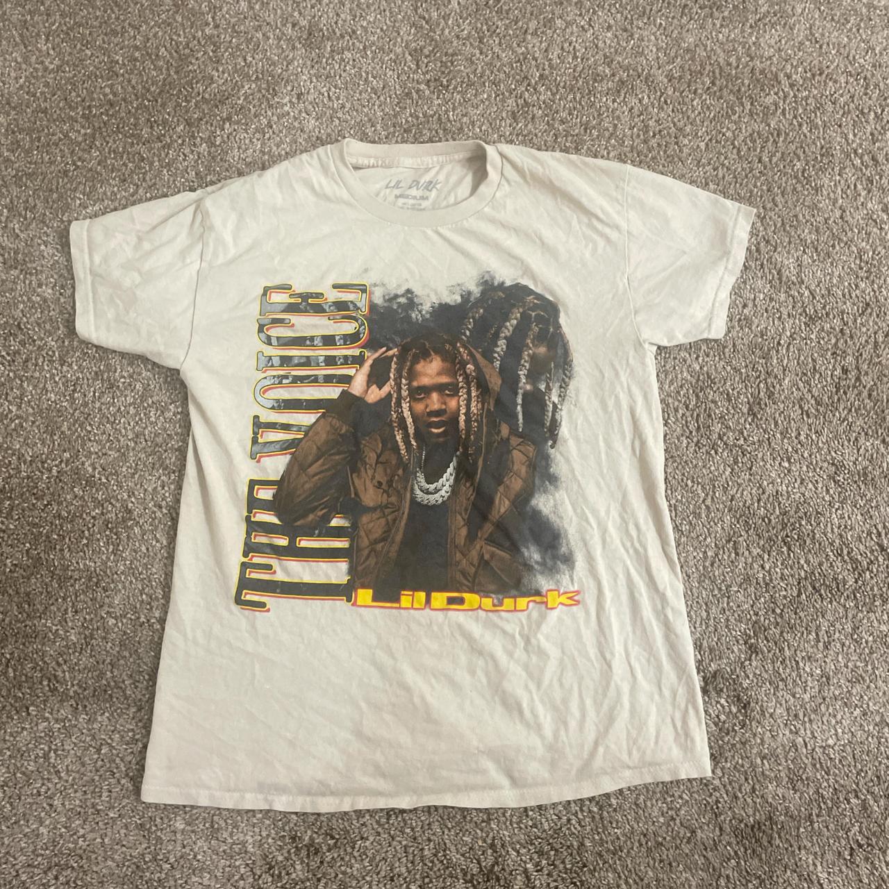 The Voice Lil Durk Tour Graphic T-Shirt Barely worn... - Depop