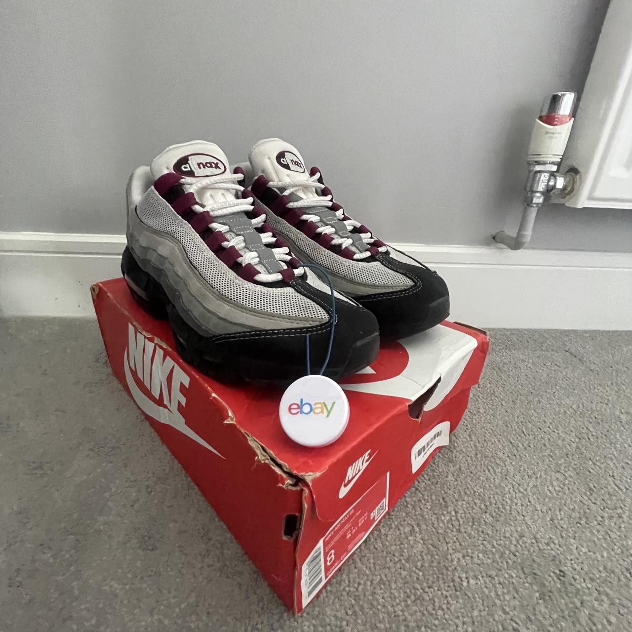 Nike air max 95 beetroot pearl grey. Size uk7 Worn... - Depop