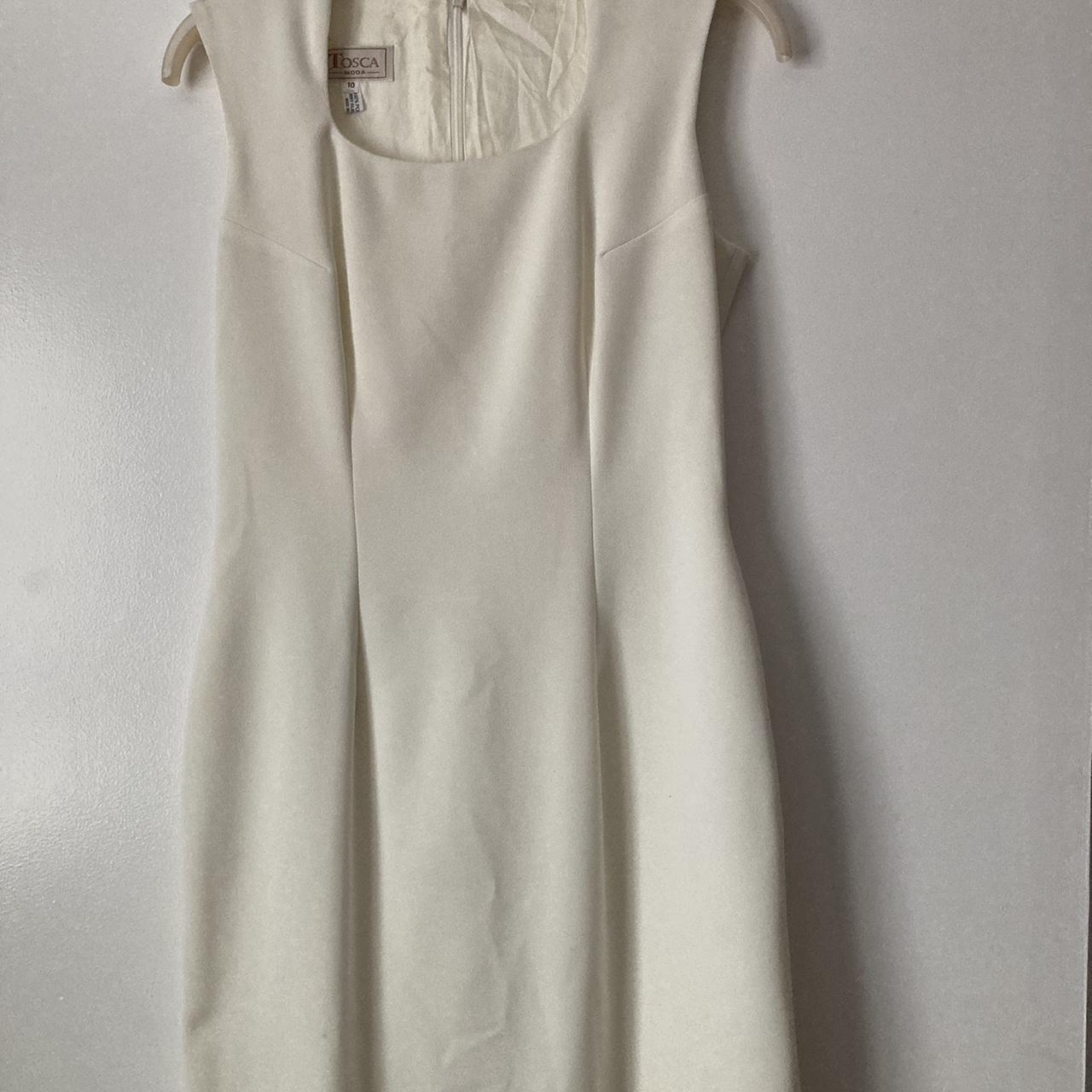 Tosca brand white dress (not boohoo) lined, size 10,... | Depop