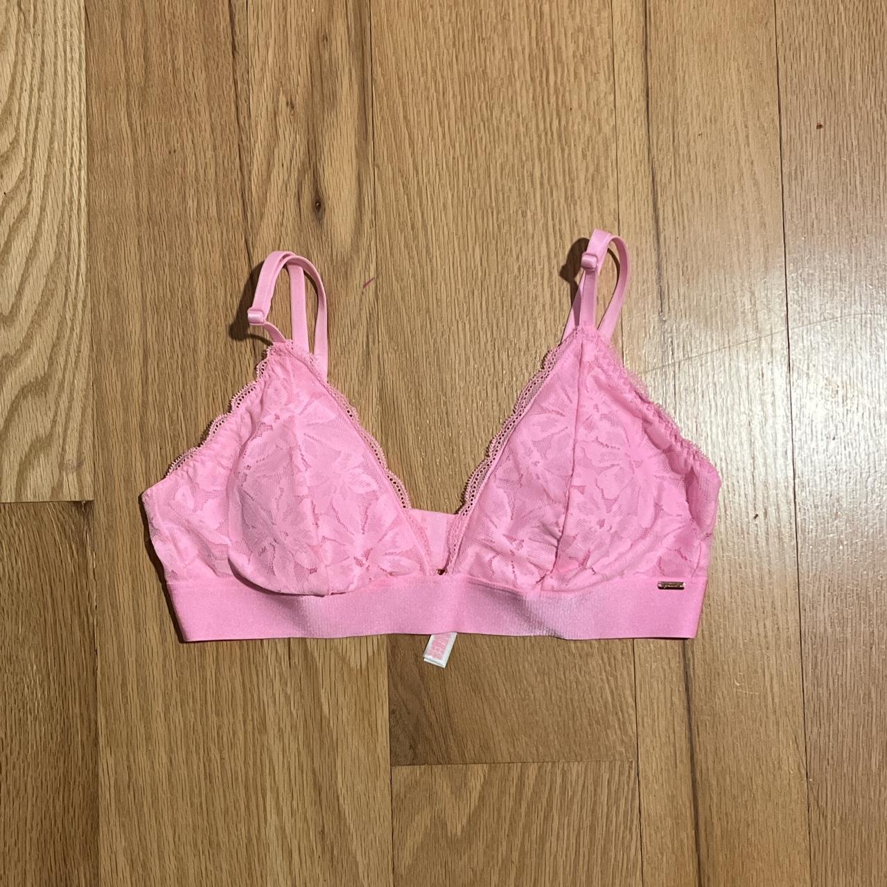Pink bralette, never worn, no tags - Depop