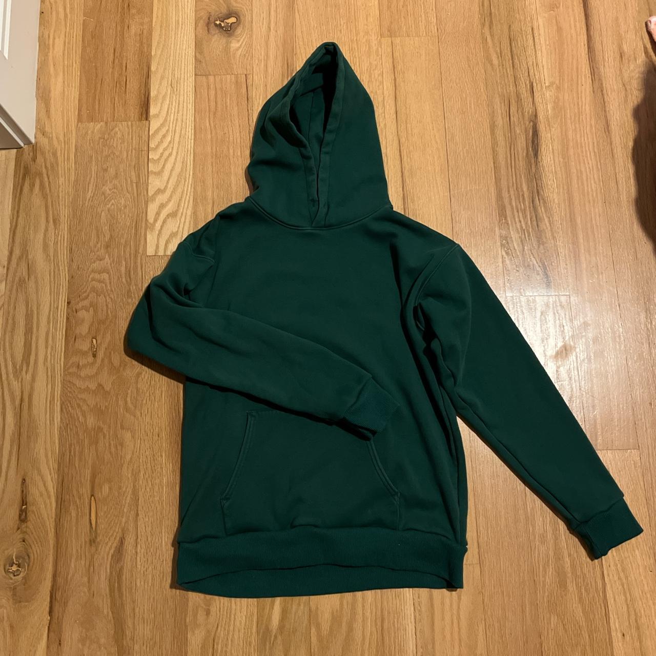 Green Amazon hoodie, worn once - Depop
