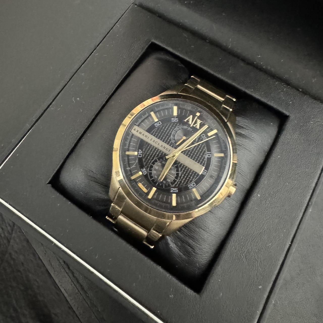 Armani Gold Watch - Depop