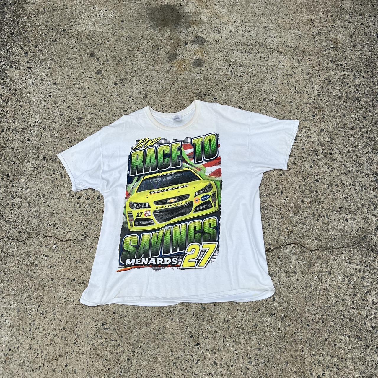 Vintage mid 2000’s Menards race to savings promo... - Depop