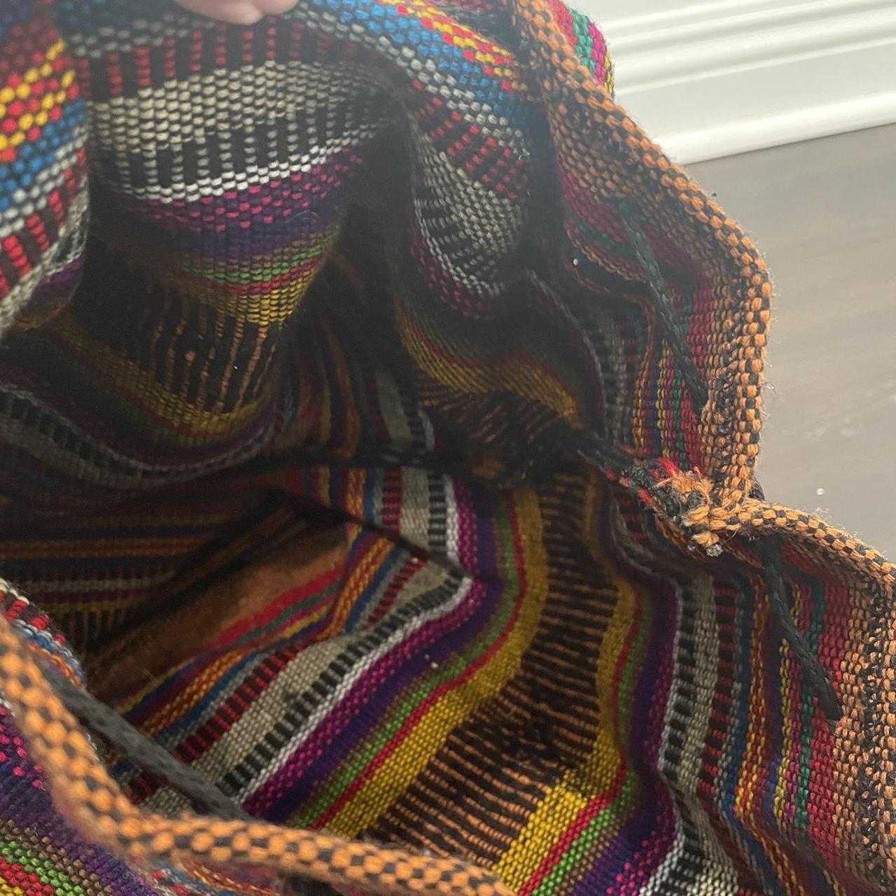 Boho multi-colored backpack. Excellent condition.... - Depop