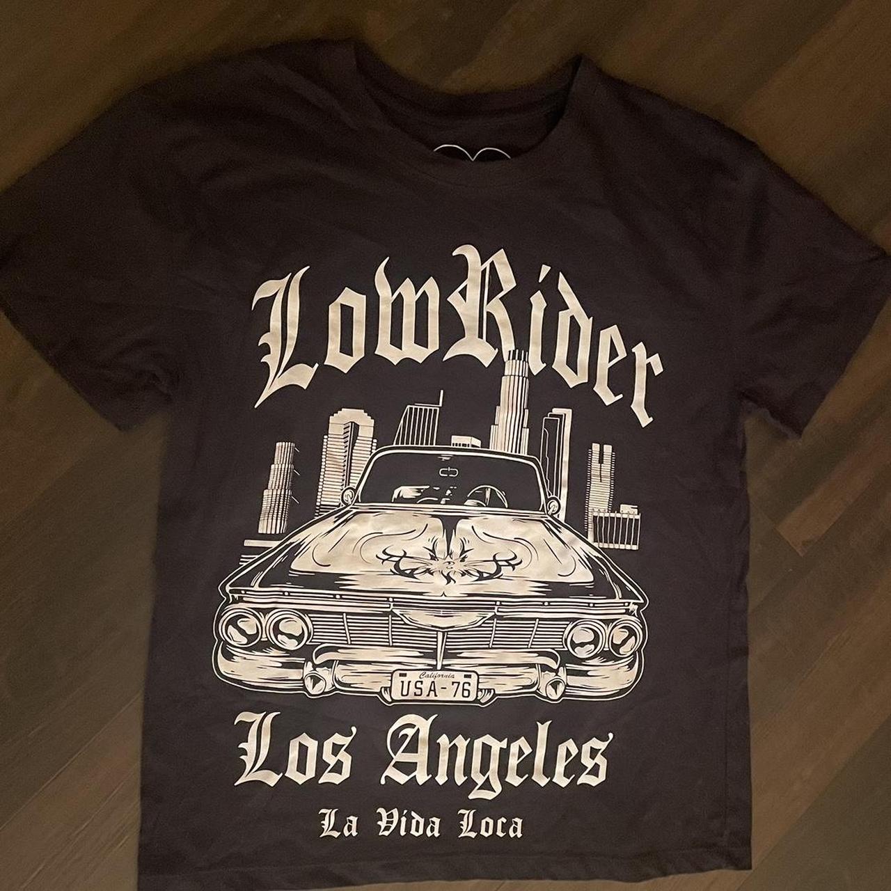 Vintage Low Rider women’s black and white graphic... - Depop