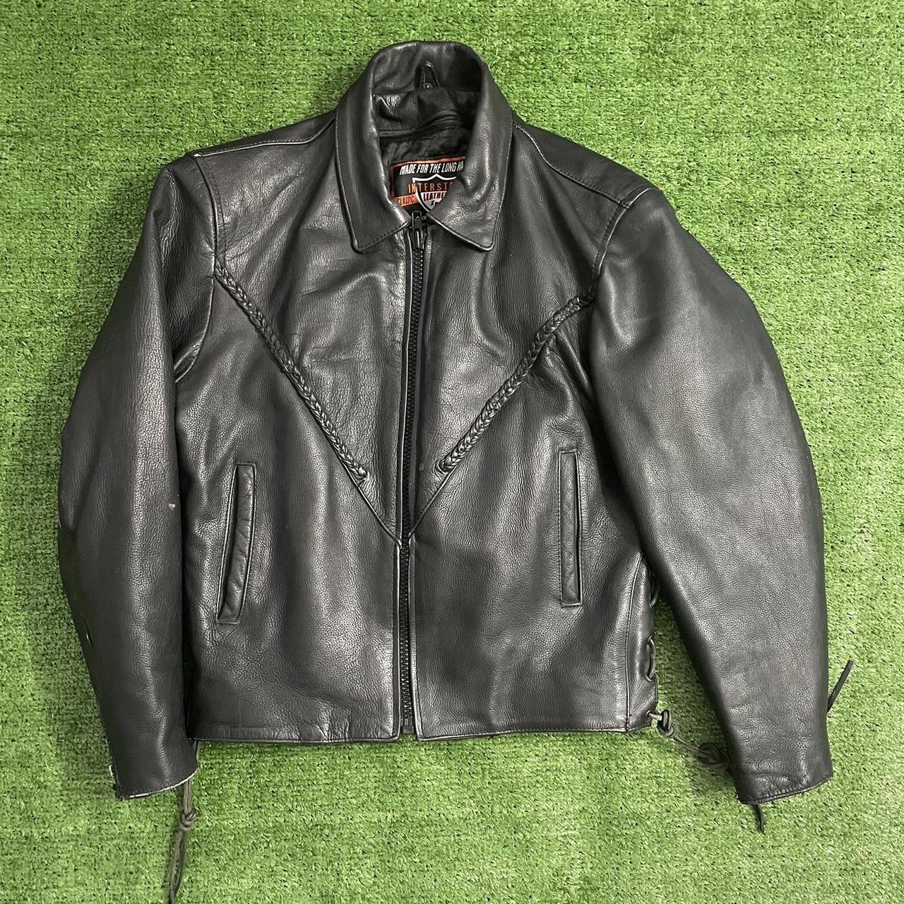 Interstate Leather Jacket -Such Heavy Quality... - Depop