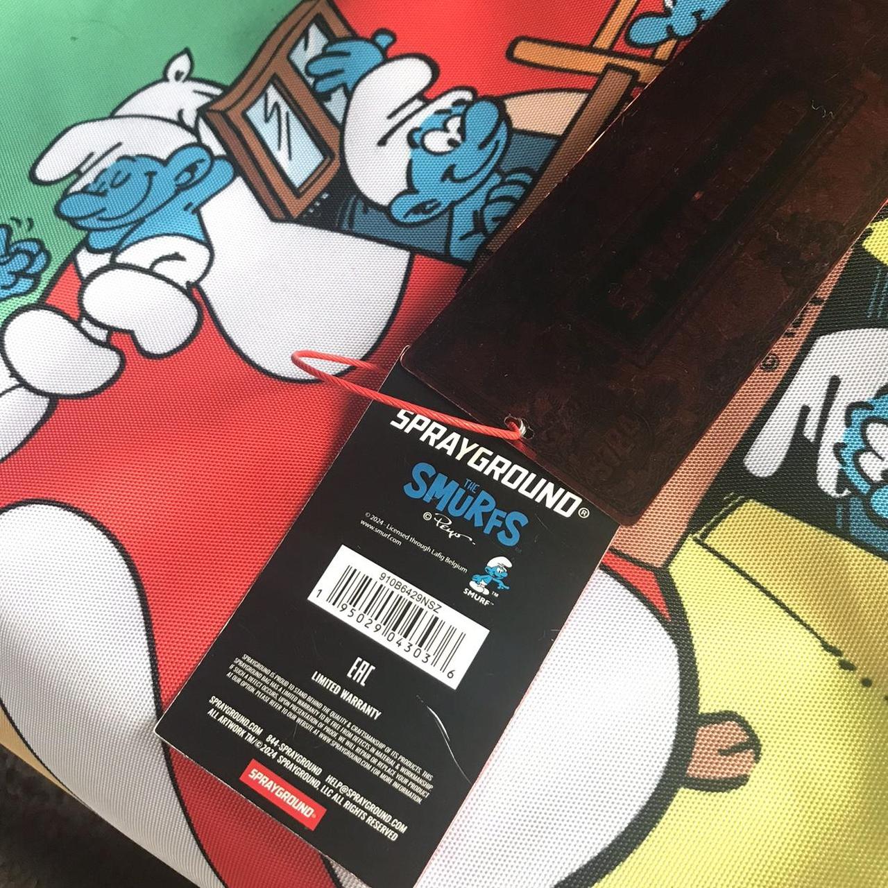 smurfs sprayground backpack Got all tags Never... | Depop