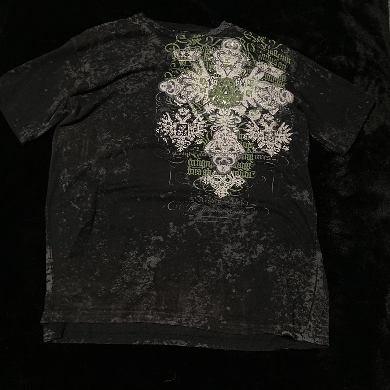 2XL Black and Green Archaic Affliction Tee It’s a... - Depop