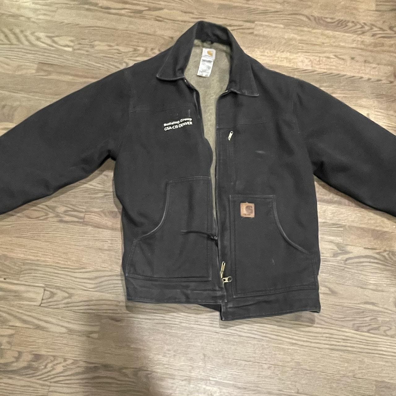 Black vintage carhartt jacket. Worn by a real... - Depop