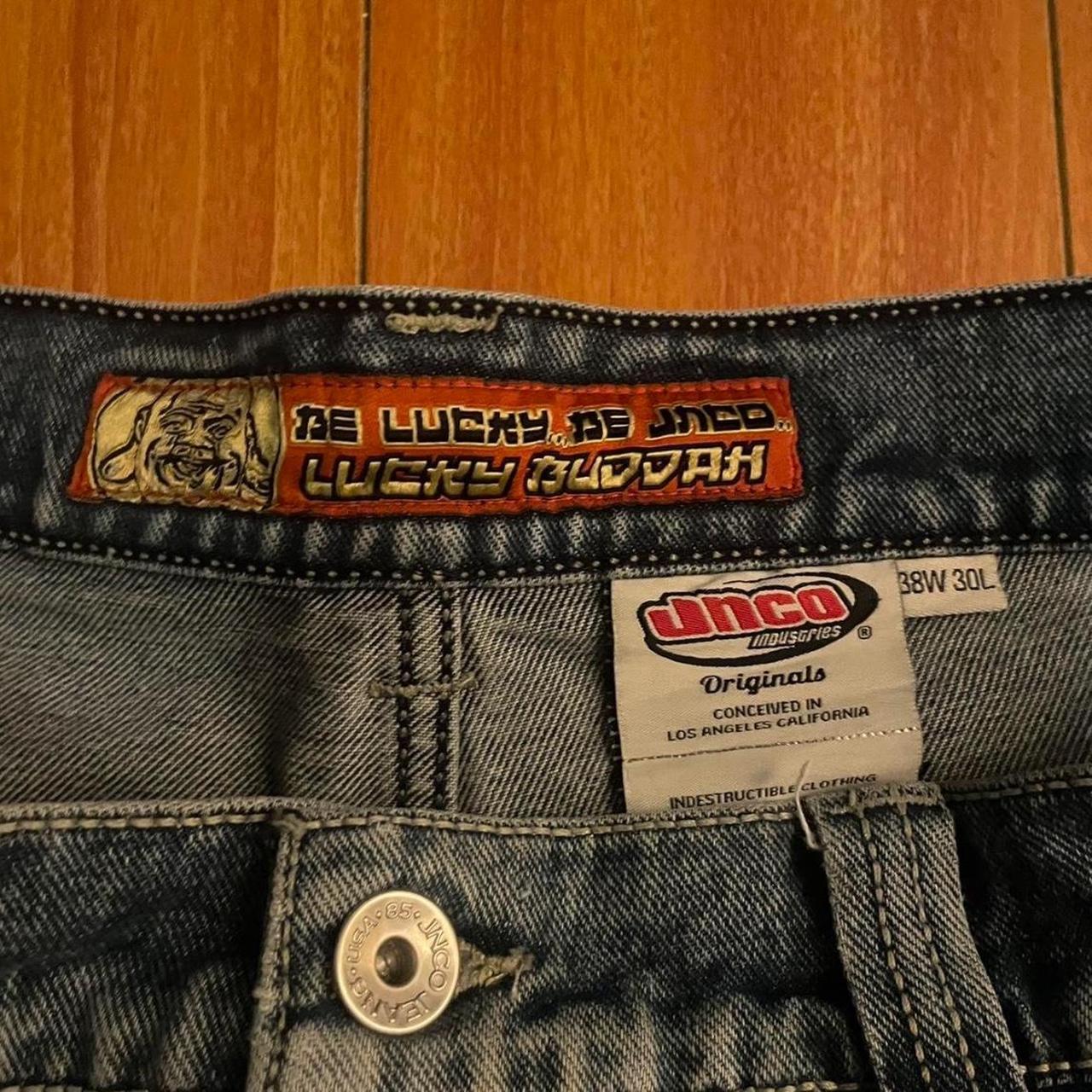 Jnco buddha jeans!! 36/32 - Depop
